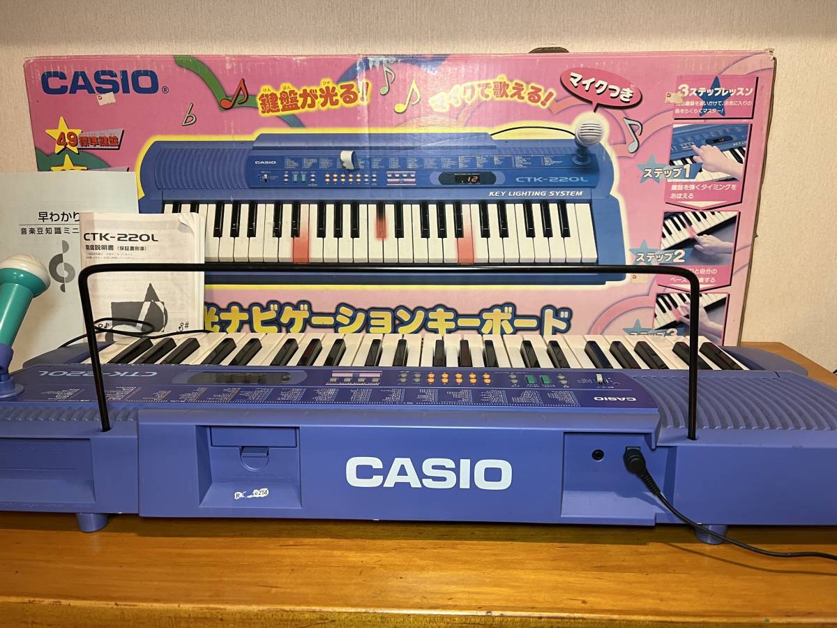 初売り CASIO 光ナビ キーボード＜CTK-220L＞取説 マイク付属(カシオ)｜売買されたオークション情報、yahooの商品情報を ...
