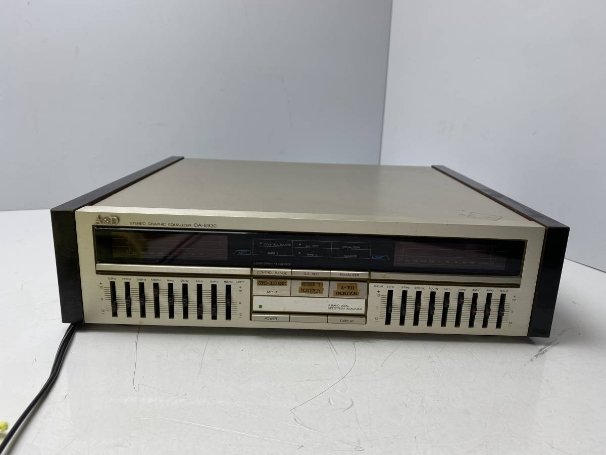 A&D AKAI アカイ DA-E930 ステレオ グラフィックイコライザー /現状品/通電確認のみOK/動作未確認ジャンク(イコライザー ...