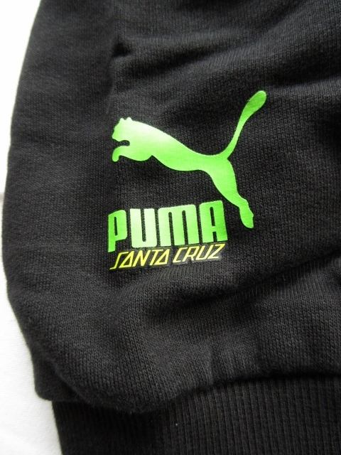 定価10 450円 プーマ PUMA X SANTA CRUZ HOODIE サンタクルーズ コラボ スウェット パーカー フーディー 黒 ...