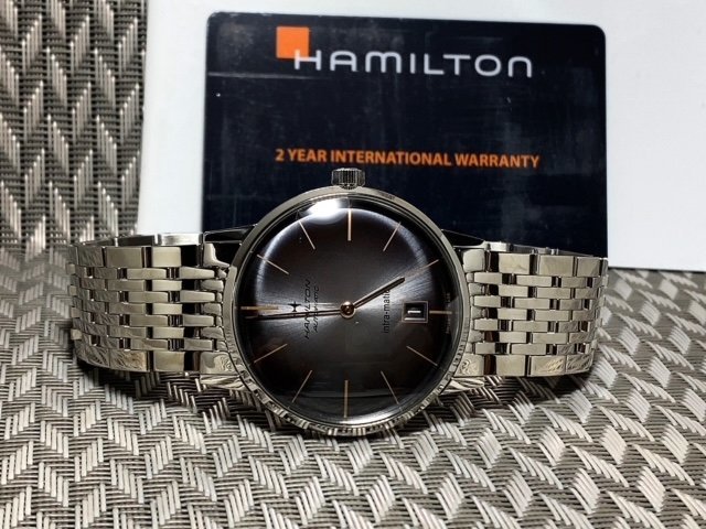 正規品 HAMILTON ハミルトン 自動巻き 手巻き付き 腕時計 アメリカンクラシック イントラマティック 38.00MM ...