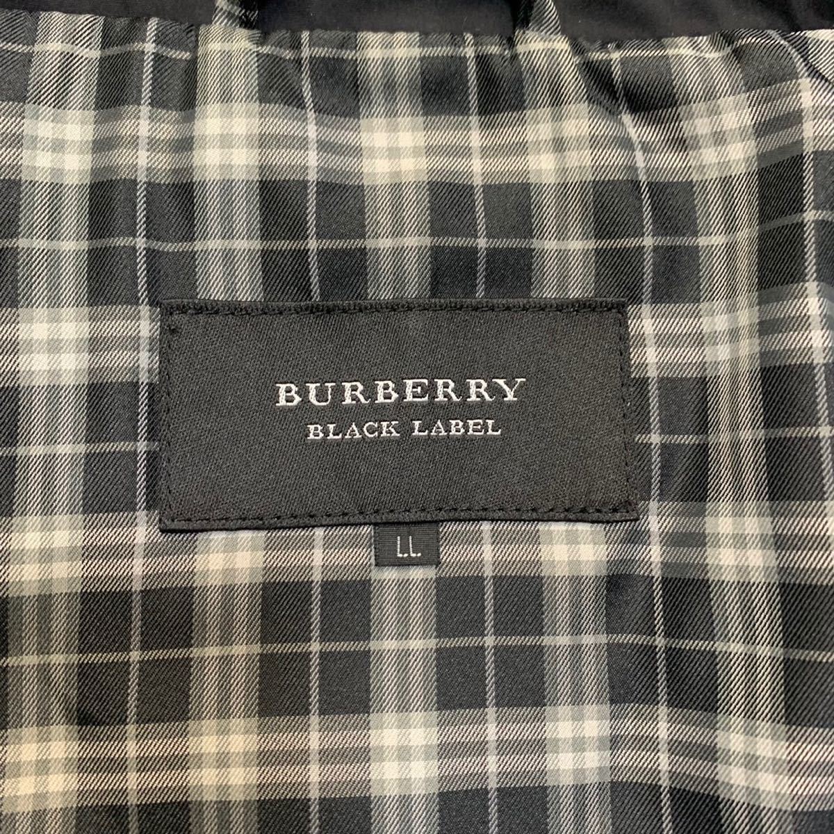 LL バーバリーブラックレーベル BURBERRY BLACKL LABEL マウンテンパーカー ジャケット 裏地ノバチェック ナイロン ...