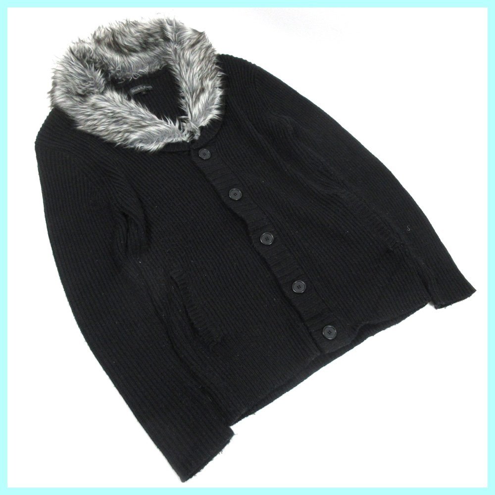 Back & Forth バックアンドフォース ファー付ニットカーディガン ブラック サイズLL 2way セーター シンプル 着回し(XLサイズ以上)｜売買されたオークション情報、yahoo ...