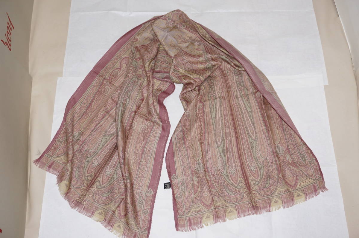 ”ETRO エトロ高級シルク ウール地薄手マフラー”(その他)｜売買されたオークション情報、yahooの商品情報をアーカイブ公開 - オークファン（aucfan.com）