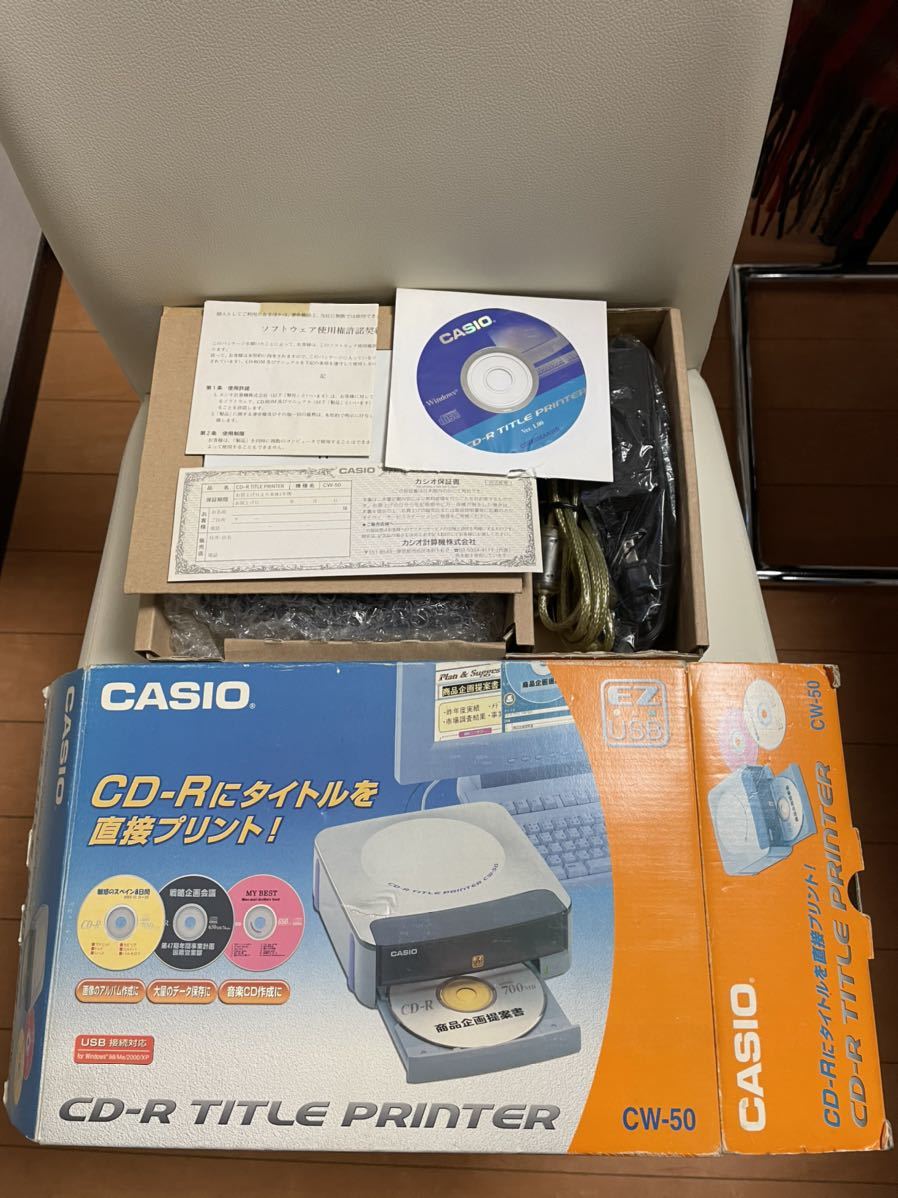 CASIO カシオ CD-R TITLE PRINTER タイトルプリンター CW-50(プリンタ、プロッタ)｜売買されたオークション情報 ...