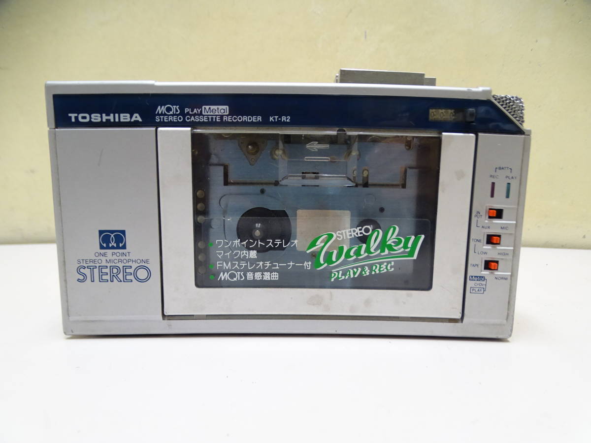 東芝 TOSHIBA Walky ステレオラジオカセットレコーダー KT-R2 ジャンク 昭和レトロ(録音、再生)｜売買されたオークション情報 ...