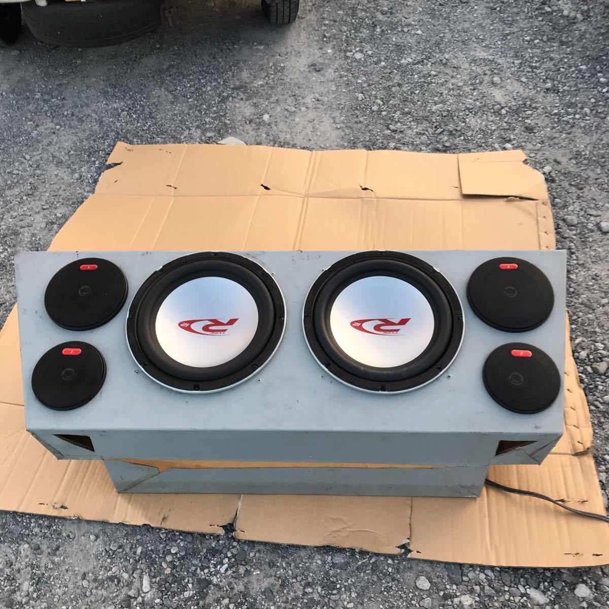 アルパイン SWR-1242D タイプR 12インチ ウーハーセット BOX 4Ω＋4Ω(ウーハー)｜売買されたオークション情報、yahooの ...