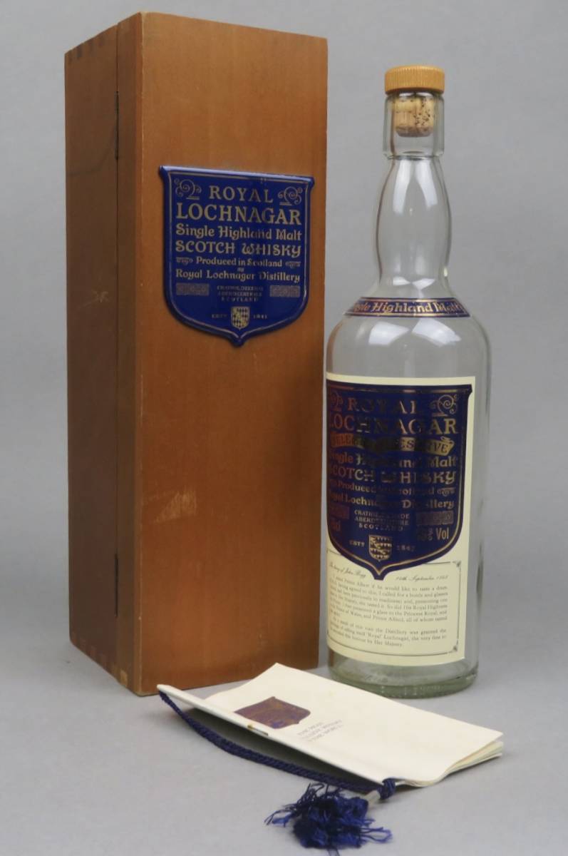 ROYAL LOCHNAGAR ロイヤルロッホナガー セレクテッドリザーブ 750ml 43% 木箱 冊子 スコッチウイスキー 空瓶 10KM-10B-045(ウイスキー)｜売買された ...