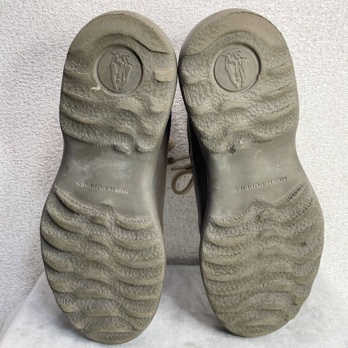 Hush Puppies ハッシュパピー M7027 レザースニーカー ウォーキングシューズ 241/2 24.5cm ブラウン 茶 10 ...