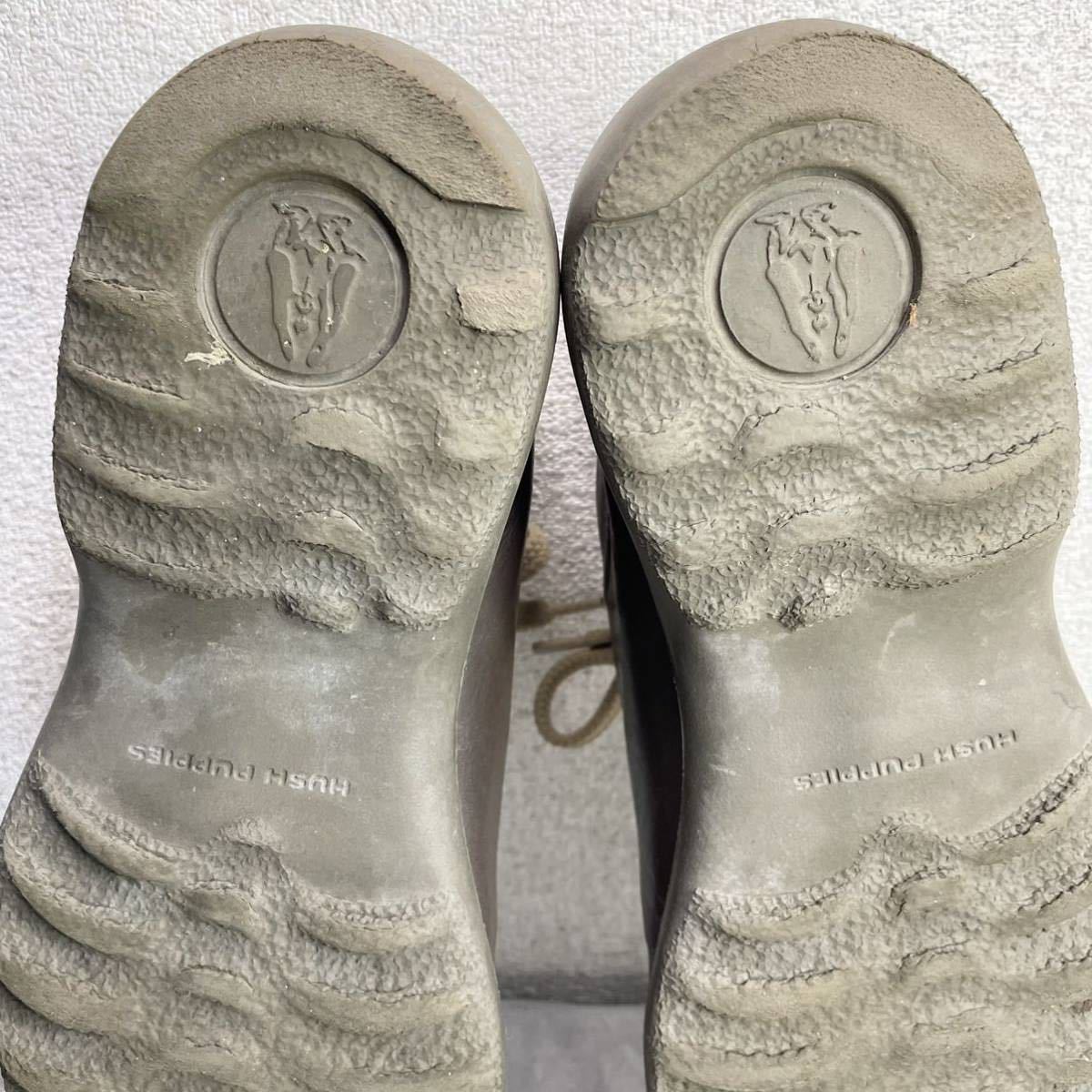 Hush Puppies ハッシュパピー M7027 レザースニーカー ウォーキングシューズ 241/2 24.5cm ブラウン 茶 10 ...