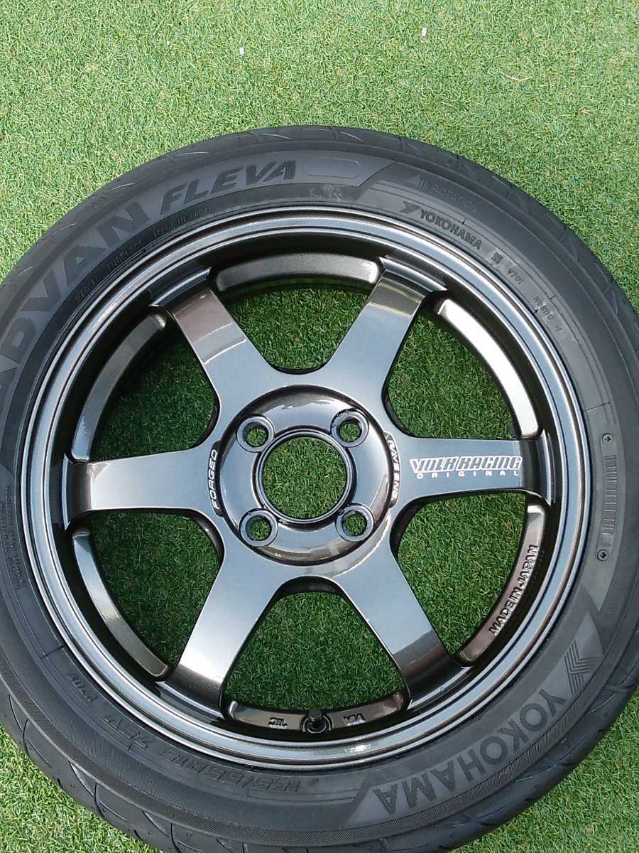 ほぼ レイズ RAYS ボルクレーシング TE37 SONIC ソニック ADVAN フレバ 165/55R15 HA36 アルトワークス ...