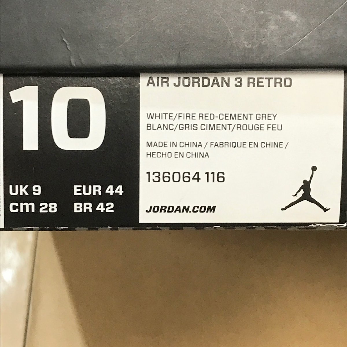 28cm US10 AIR JORDAN 3 RETRO KATRINA AJ3 136064-116 エア ジョーダン 3 レトロ ...