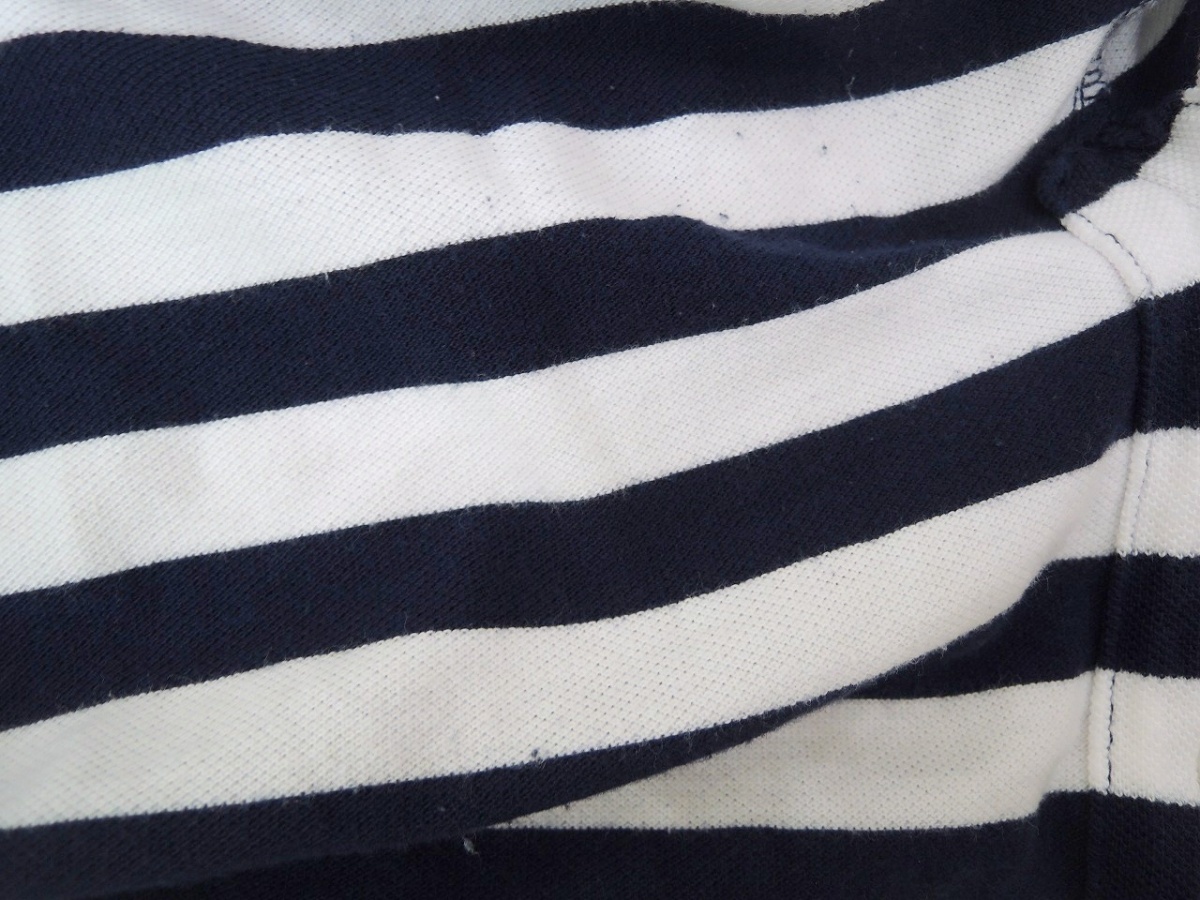 POLO RALPH LAUREN ポロ ラルフ ローレン ボーダー半袖ポロシャツ CUSTOM FIT M 175/96A ...