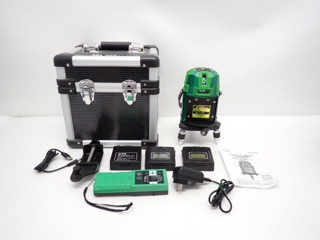 TAKAGI 高儀 TGL-9DN + TGL-2 ドット電子自動整準グリーンレーザー墨出し器 + 受光器 ハードケース付 68603-1 ...