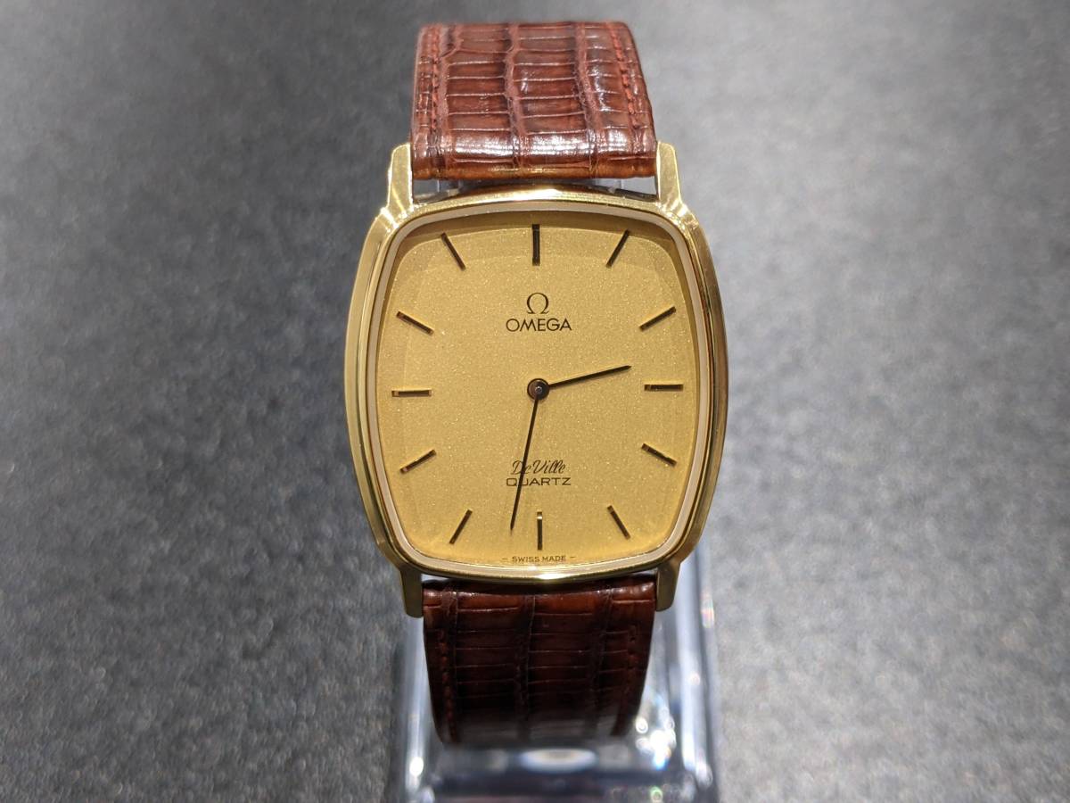 24575 OMEGA オメガ デヴィル ウォッチ クオーツ 腕時計 ゴールド(その他)｜売買されたオークション情報、yahooの商品情報を ...