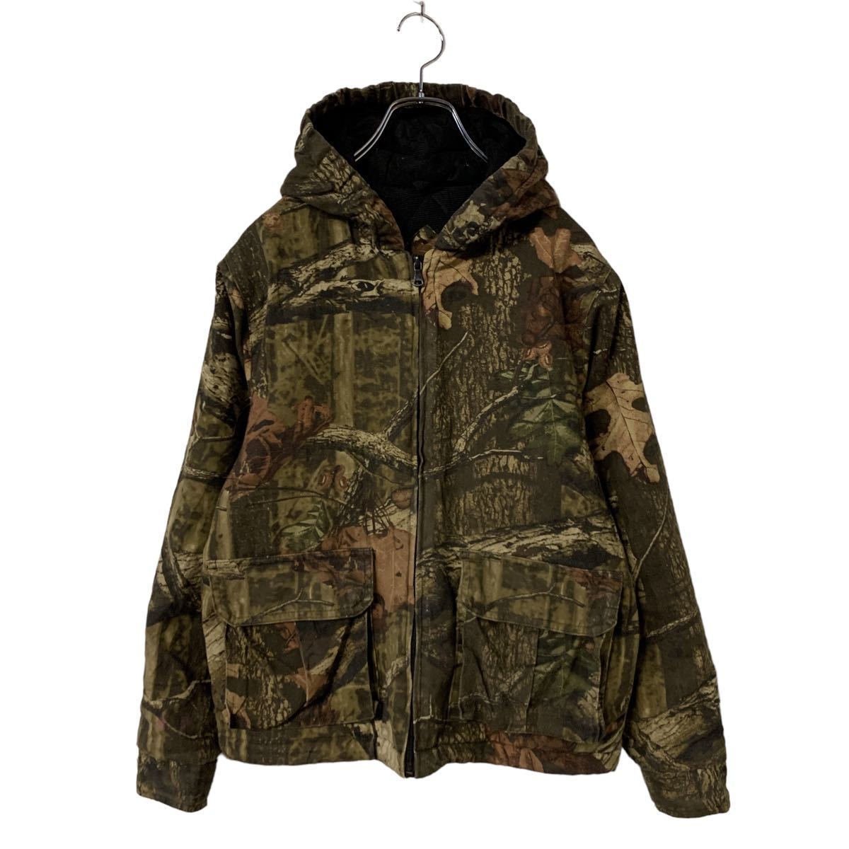 a412-5028 BREAK UP infinity ジップアップ パーカー ユースサイズ XXL 160 リアルツリー 迷彩 中綿 US古着 古着卸(160（155cm～）以上)｜売買され ...