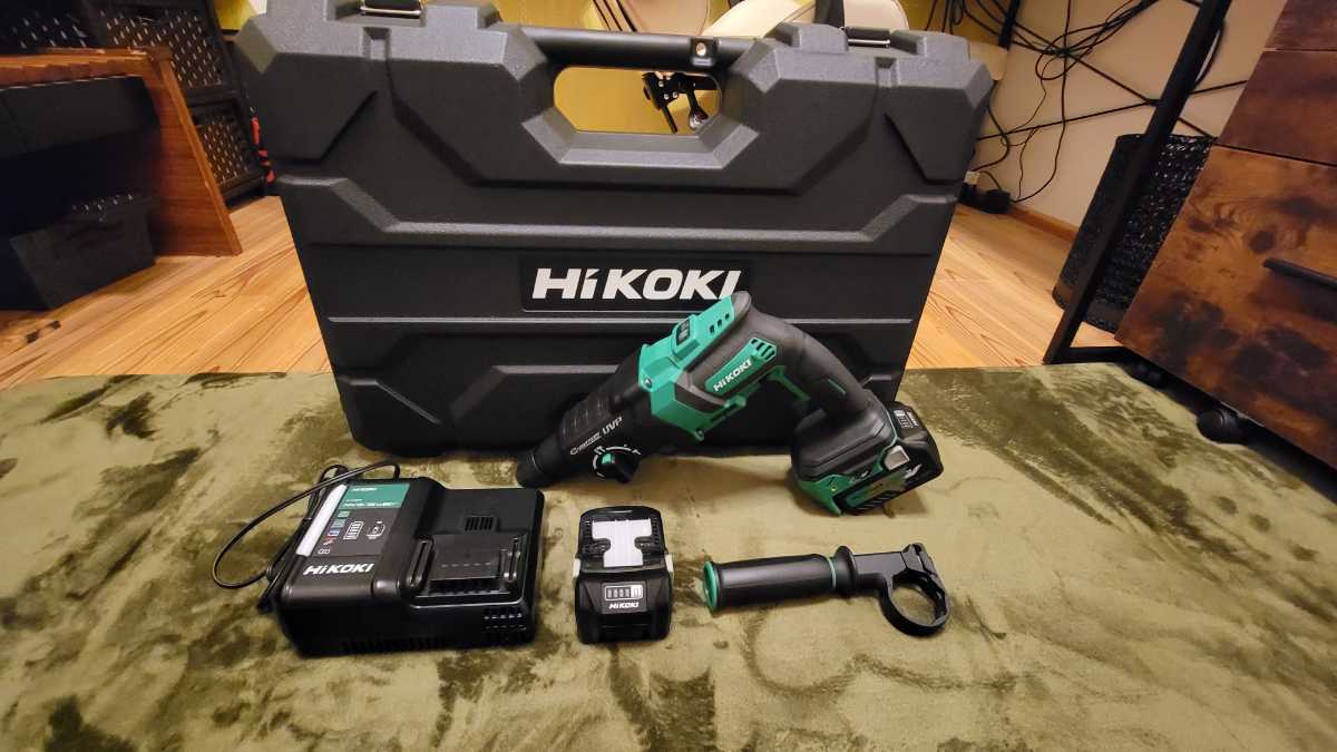 HiKOKI ハイコーキ コードレスロータリハンマードリル DH36DPE 2XP フルセット マルチボルトバッテリ×2個 充電器UC ケース ...