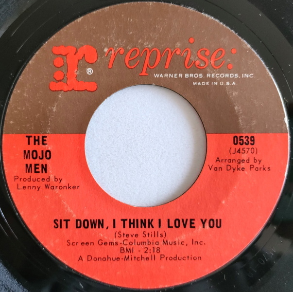 The Mojo Men US盤 Rock 7" Single Sit Down I Think I Love You Reprise ...
