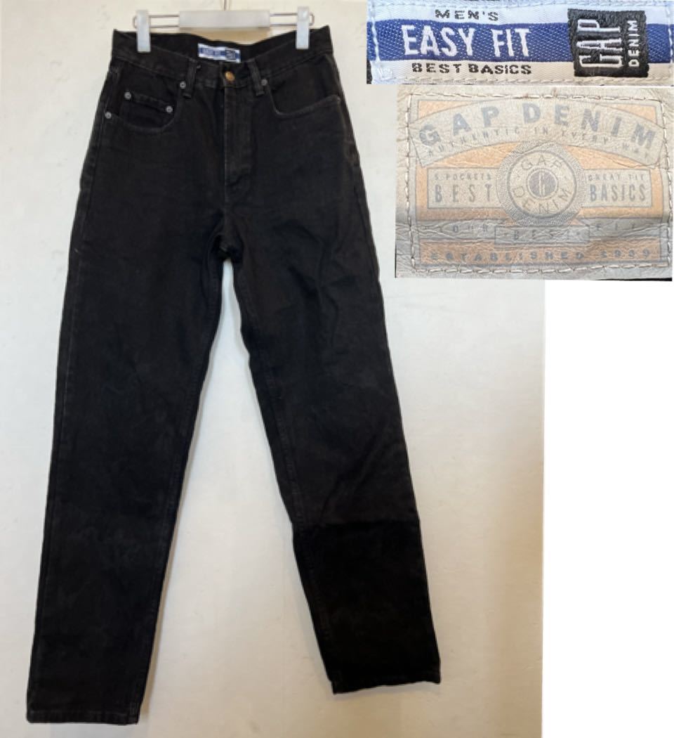 メキシコ製 ビンテージ90's OLD GAPオールドギャップ ブラックジーンズW30黒 ブラックデニムパンツ イージーフィット ボトムス(ジーンズ)｜売買されたオークション情報、yahooの ...