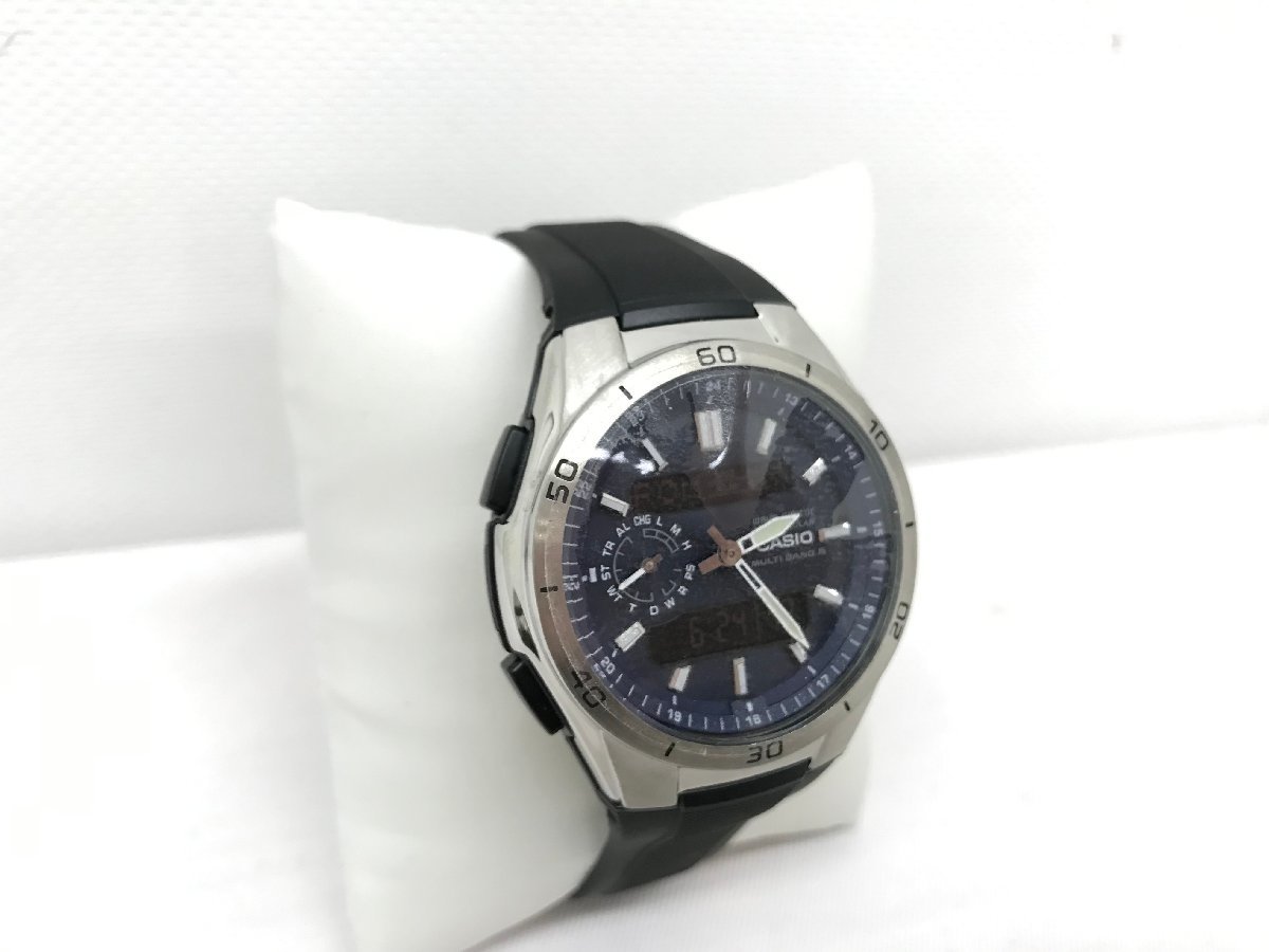 ソーラータイプ 腕時計 カシオ CASIO 5110 JA 動作チェック済み メンズ 説明書有 MULTI BAND6 デジアナ ウェーブ ...
