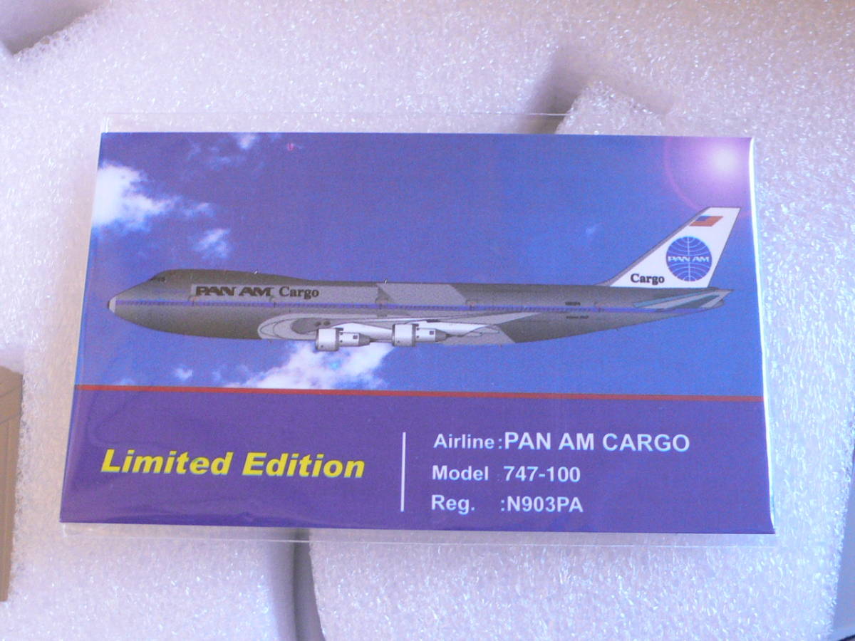 1/200 B747-100 パン アメリカン航空 貨物 N903PA パンナム カーゴ ポリッシュドスキン PAN AM CARGO 747 ...