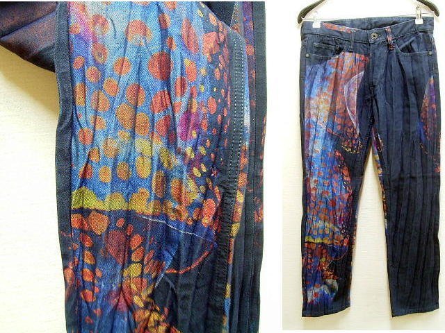 2 ISSEY MIYAKE MEN 15SS 深海魚 転写 シャーリング プリーツ ブルーム コラボ デニム イッセイミヤケメン ME51FF182 パンツ 341(ボトムス)｜売買された ...