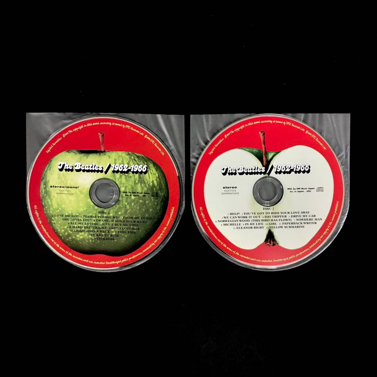 CBm020R 60 デジタルリマスター版 CD The Beatles ビートルズ 1962-1966 1967-1970 2点 まとめ 赤盤 青盤 2枚組 TOCP-71018 TOCP ...