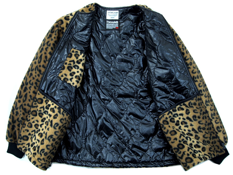 極 CAPTAINS HELM WARM LIGHT JACKET ウォーム ライト ジャケット フリース LEOPARD レオパード Thinsulate キャプテンズヘルム M F(M ...