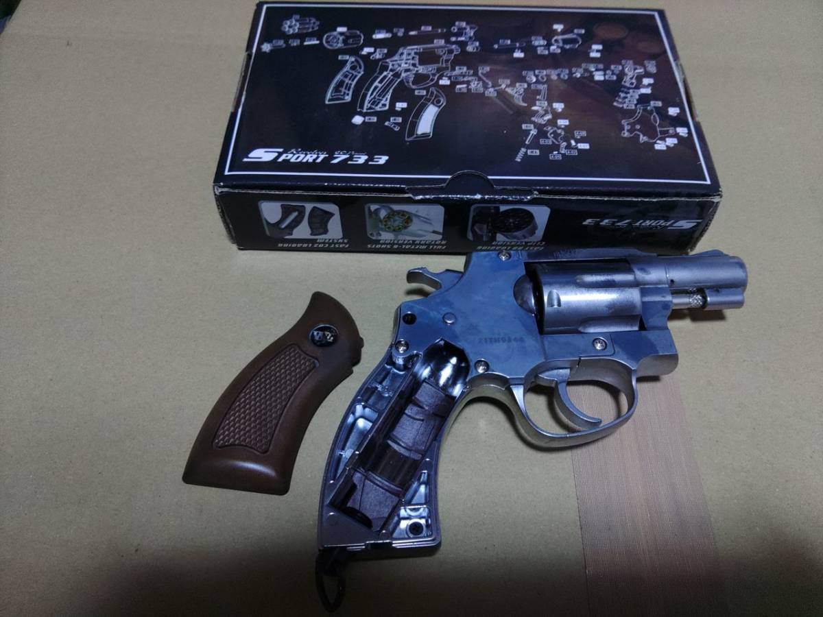 WG SPORT REVOLVER/スポーツリボルバー 733 2インチ シルバー CO2 パーツセット(ガスガン)｜売買されたオークション ...