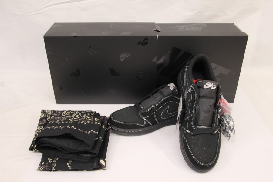 149 e4017 TRAVIS SLOTT × NIKE AIR JORDAN 1 LOW OG SP DM7866-001 27.5cm ...