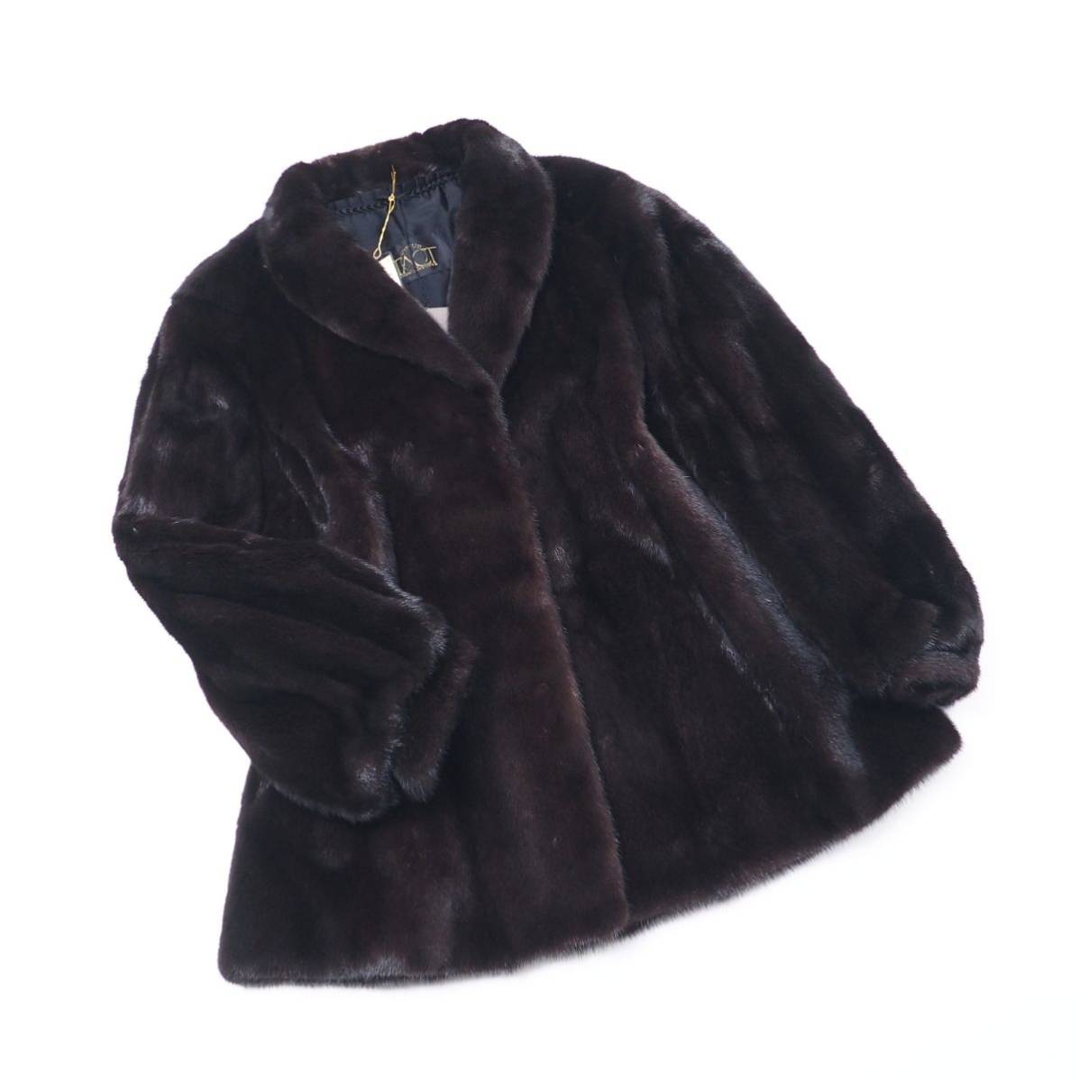 GM8579 定価128万円*ブラックグラマ/BLACKGLAMA*TACT*マホガニーミンク*MINK*最高級毛皮*リアルファー*ファー ...