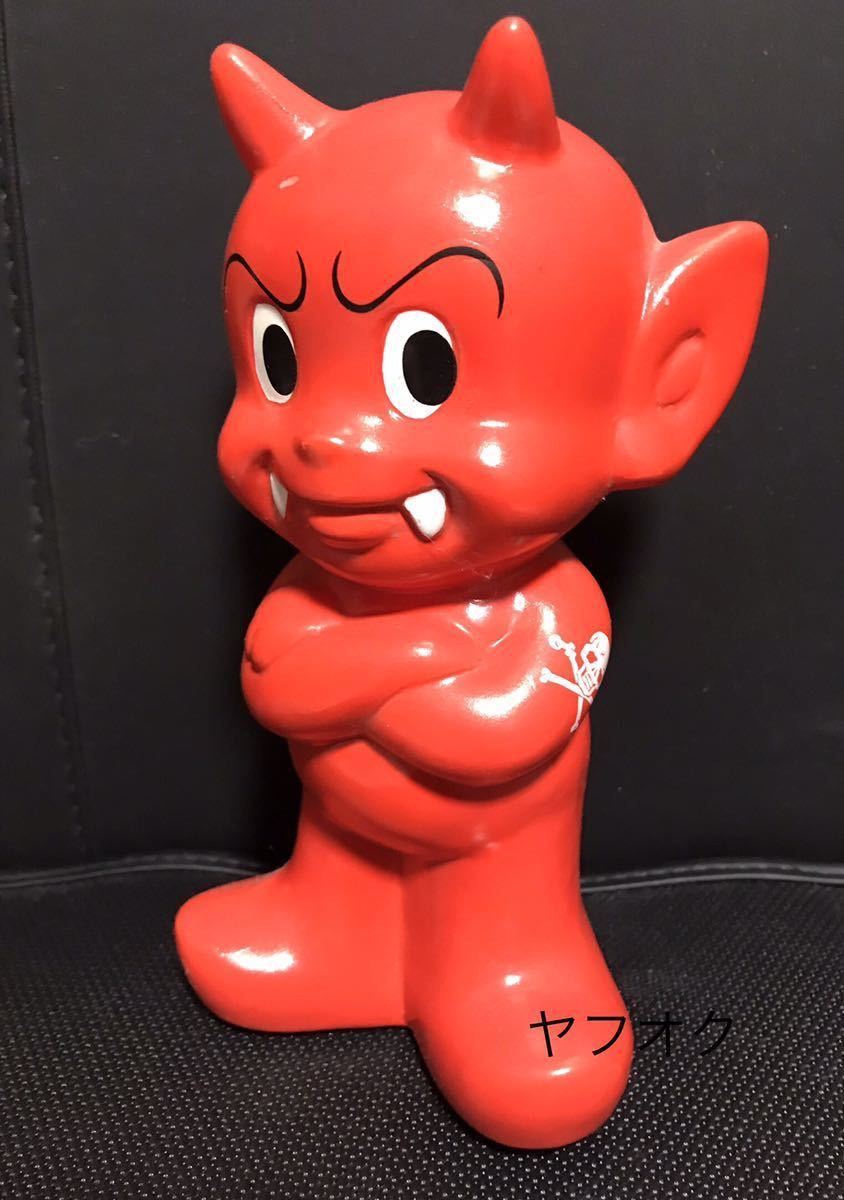 赤 デビル 貯金箱 Von Traumer トロイマー 昭和 レトロ 陶器 17cm スカル ロカビリー ロック 当時物(貯金箱)｜売買された ...