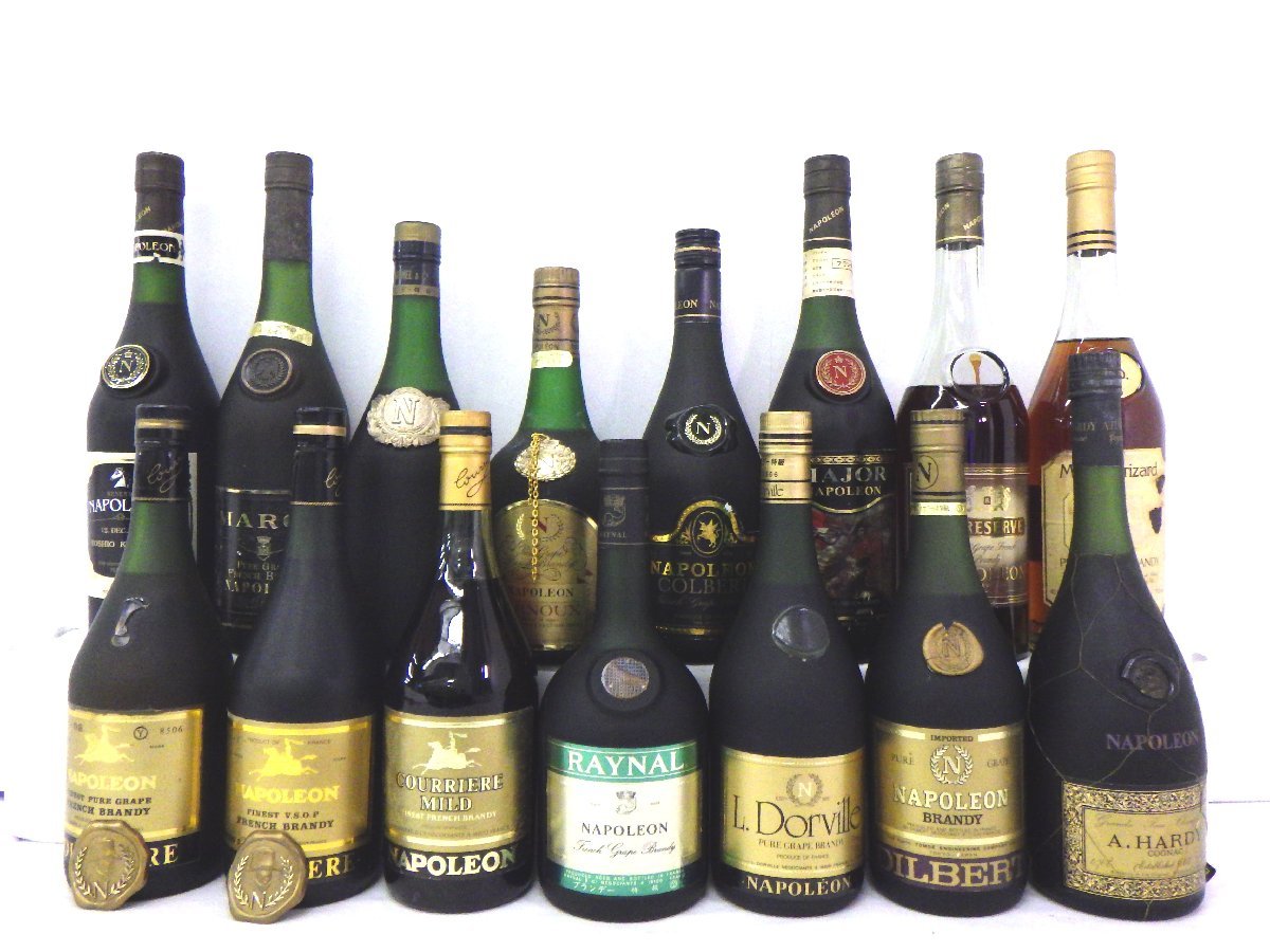 1円 スタート 古酒 未開栓 15本セット LOUIS D'OR RAYNAL MAJOR 等 ナポレオン XO フレンチ ブランデー ...