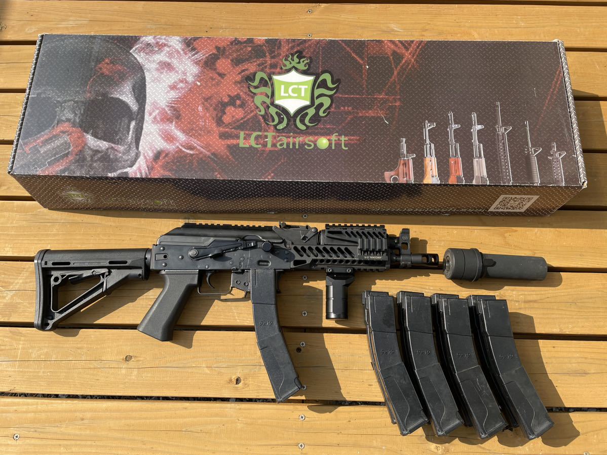 LCT PP19-01 Vityazビチャズ ストック換装 予備マガジン8本 サプレッサー ZENITハンドガード付き(電動ガン)｜売買された ...