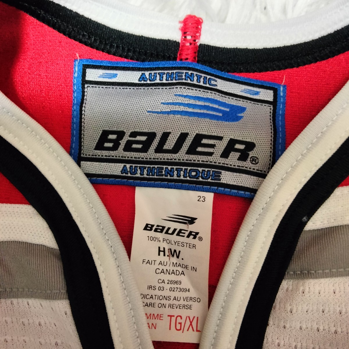 MIZUNO ミズノ アイスホッケーシャツ ユニフォーム ゲームシャツ 長袖 CANADA カナダ BAUER M-Lサイズ 背番号2 スポーツウェア ホッケー(アイスホッケー)｜売買された ...