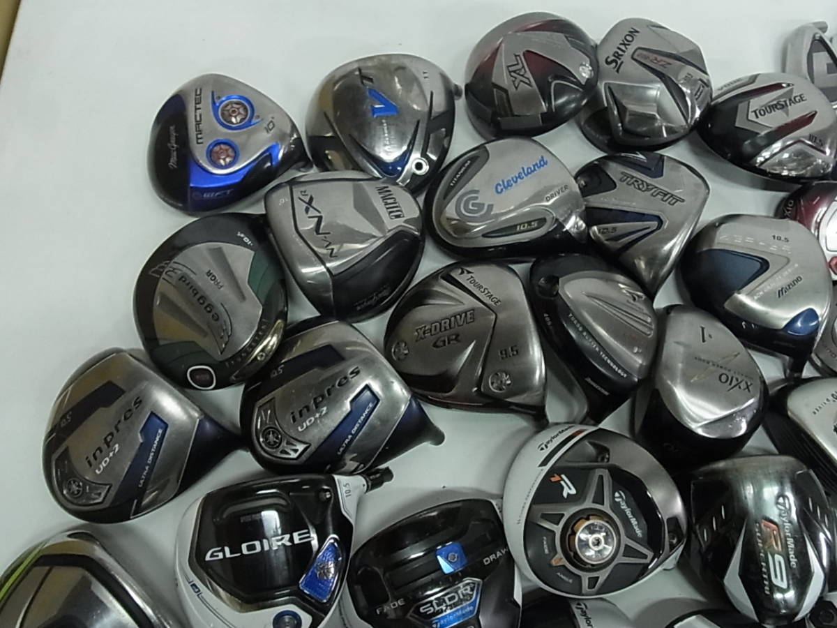 ゴルフヘッド 大量まとめセット Callaway ROGUE XHOT TaylorMade SIM GLOIRE M6 SLDR ...