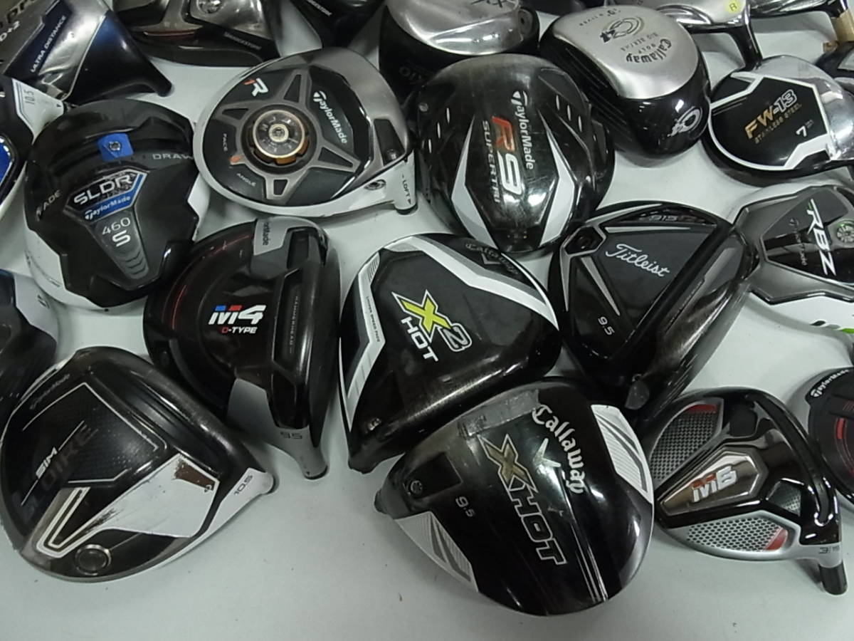 ゴルフヘッド 大量まとめセット Callaway ROGUE XHOT TaylorMade SIM GLOIRE M6 SLDR ...