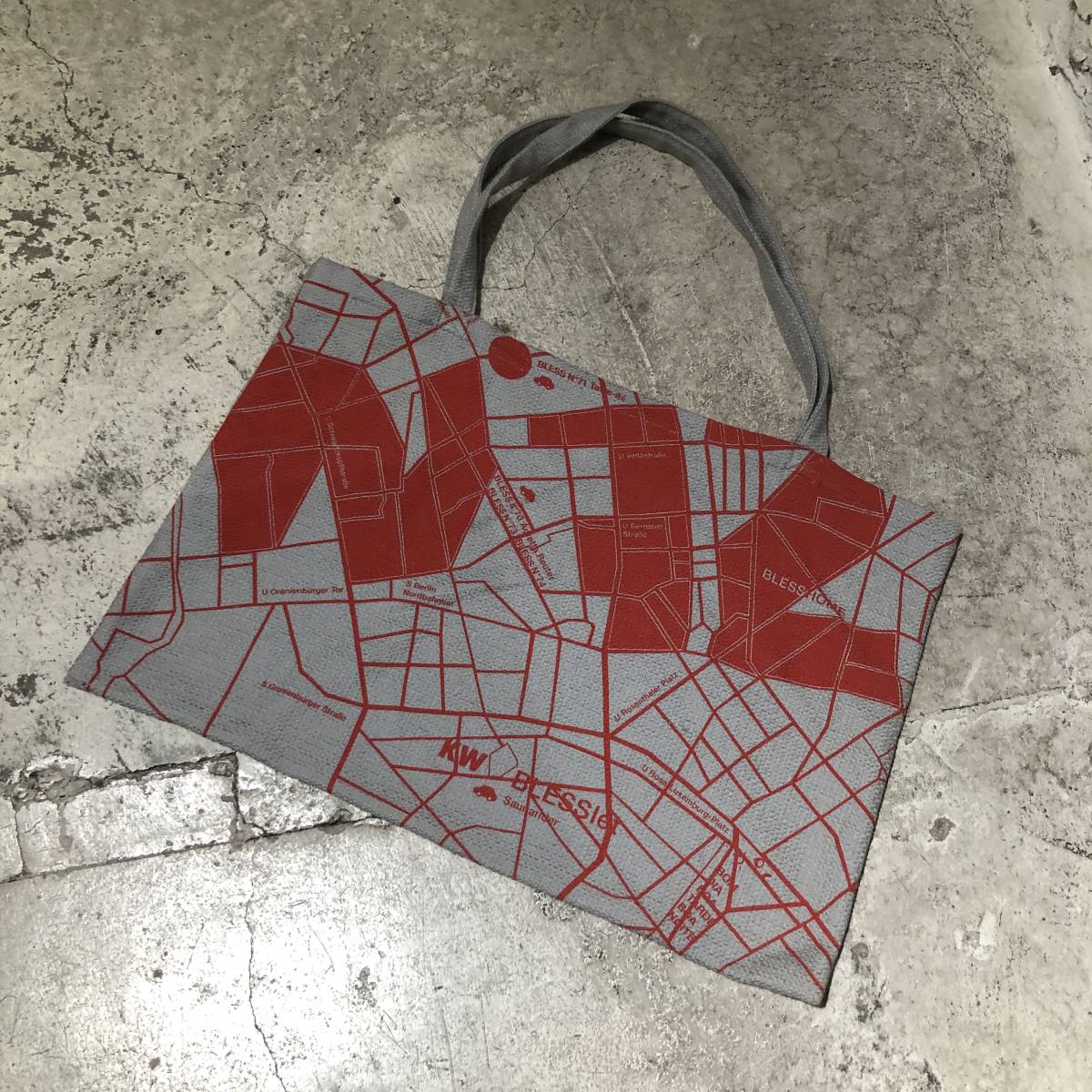 BLESS ブレス Packaging System トート バッグ ショルダーバッグ グラフィック グレー コットン100％(その他)｜売買 ...