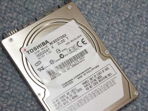 良品 R6A/R7B/R7C/ XPリカバリ/純正HDD 80GB(12インチ未満)｜売買されたオークション情報、yahooの商品情報を ...