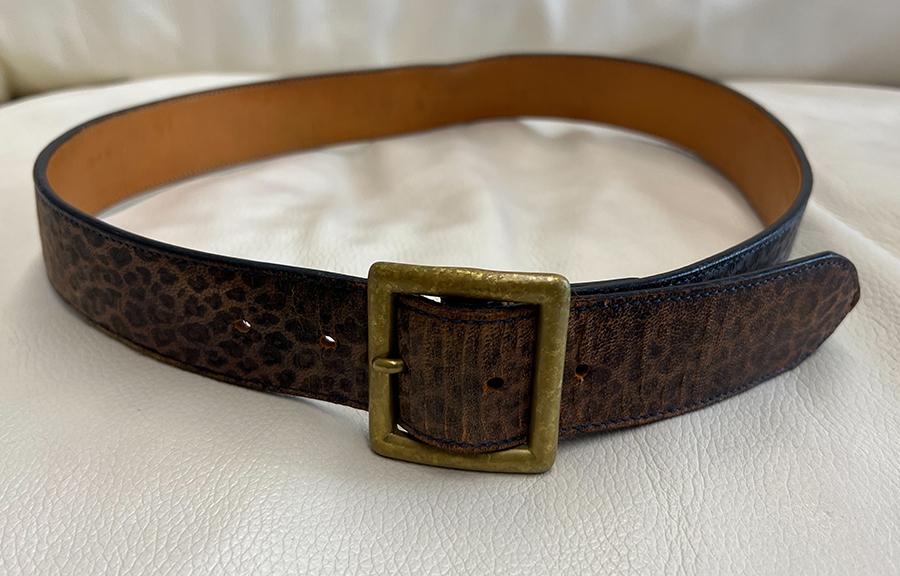 visvim PLAIN BELT 40MM ヒョウ柄 COLOR:BLUE SIZE:34(visvim)｜売買されたオークション情報、yahooの商品情報をアーカイブ公開 - オークファン ...