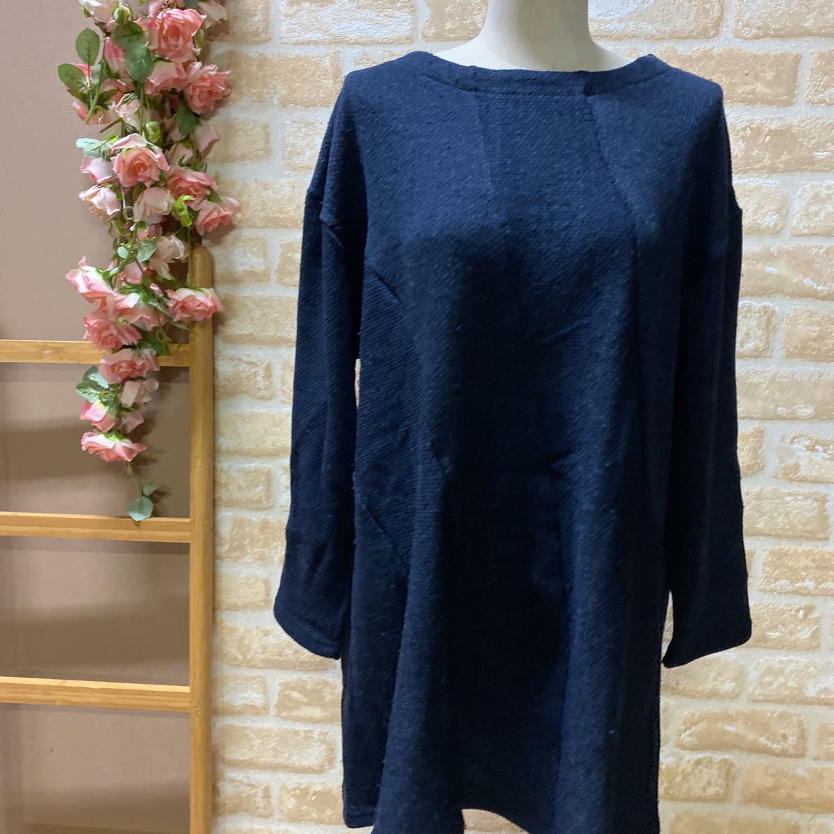 KN26 4L 大きいサイズ 難あり 毛玉 切り替えデザイン チュニックネイビー(XLサイズ以上)｜売買されたオークション情報、yahooの商品情報をアーカイブ公開 - オークファン ...