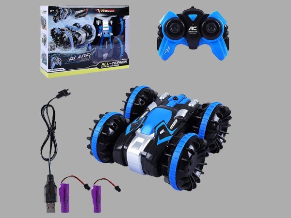 Yunking ラジコンカー RCカー SP-4194 四輪駆動 水陸両用 USB充電式 2.4Ghz無線操作 こども向け/ブルー/1円 ...