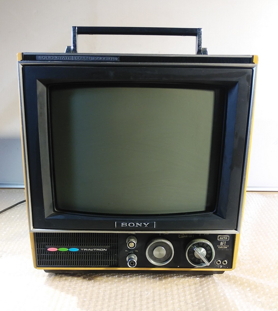 昭和レトロ 1972年製 ソニーカラーテレビ KV-1350 ソリッドステート SOLID STATE ブラウン管テレビ トリニトロン SONY アンティーク(ブラウン管)｜売買された ...