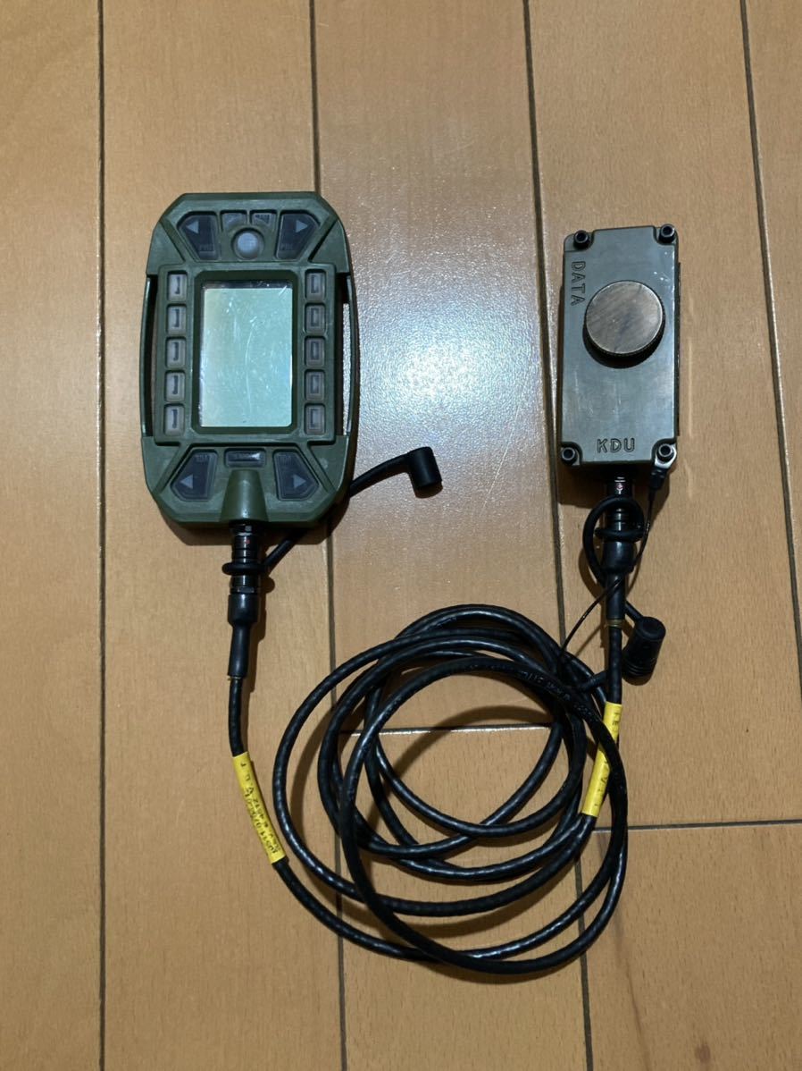 実物 HARRIS KDU サイドコネクタ セット Keypad display unit data ハリス prc 152 falcon3 ...