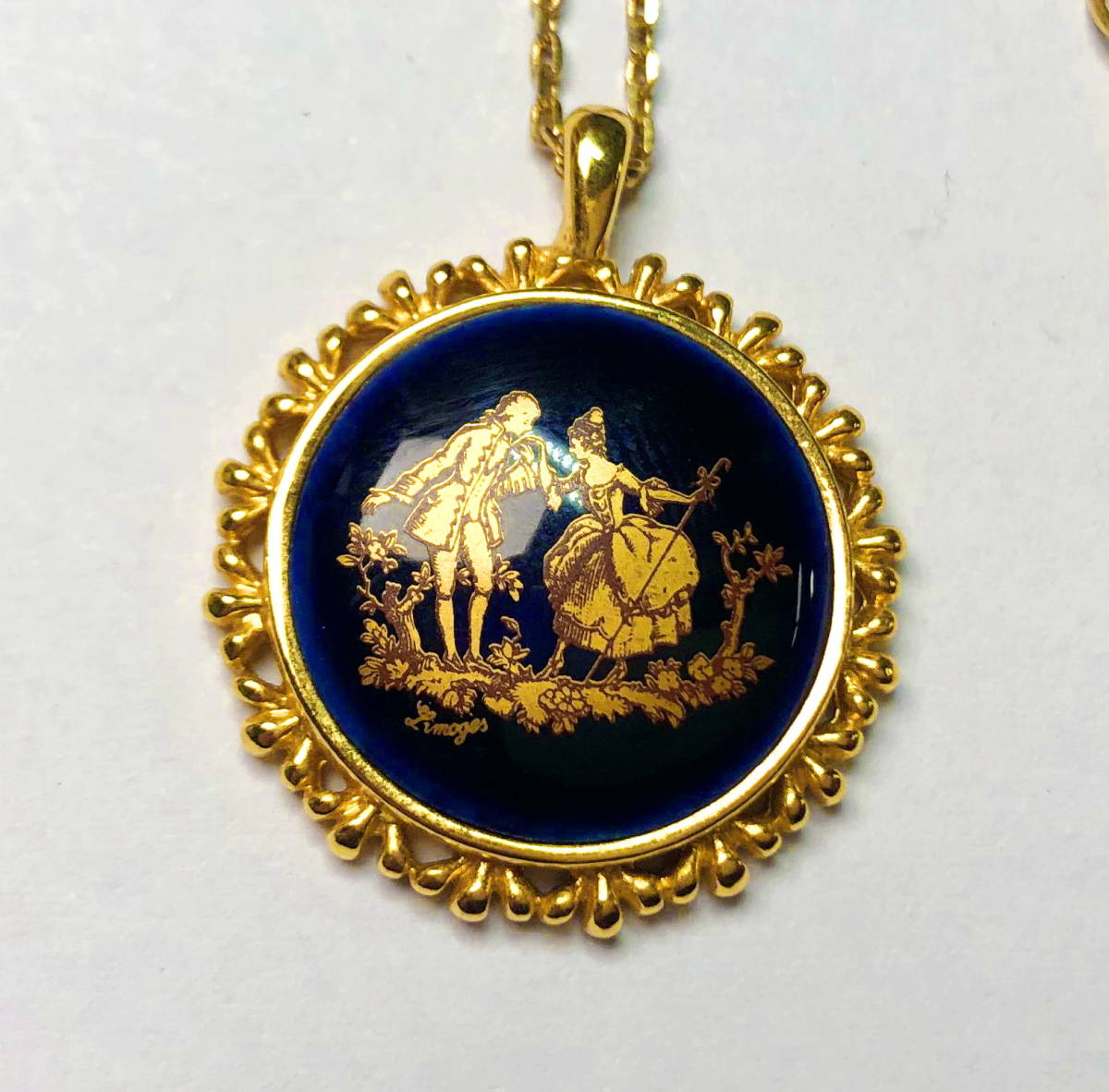 リモージュ LIMOGES ネックレス アンティーク ペンダント - vo18-22(ネックレス、ペンダント)｜売買されたオークション情報 ...