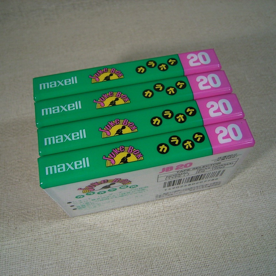 カセットテープ ノーマル maxell JukeBox JB20 ×4 4個セット カラオケ専用(記録媒体)｜売買されたオークション情報 ...