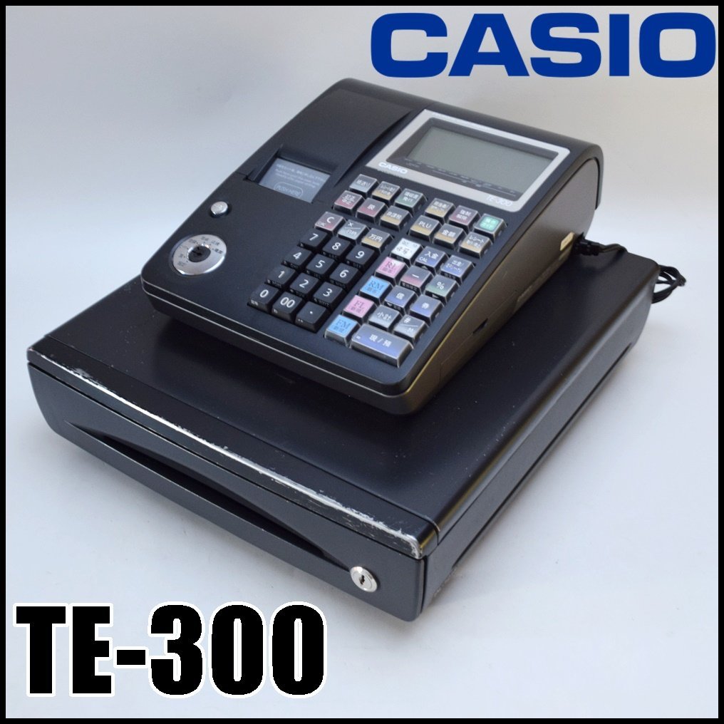 カシオ 電子レジスター TE-300 ブラック ストロークキー方式 2キーロールオーバー 印字サーマルプリンタ方式 鍵付属 CASIO(レジスタ)｜売買されたオークション情報、yahooの商品 ...
