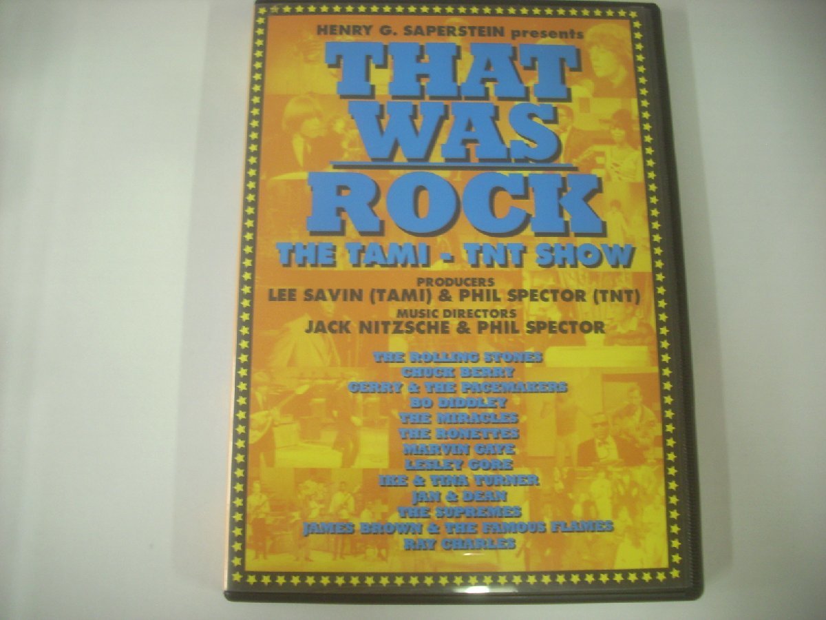 輸入盤 DVD THAT WAS ROCK / THE TAMI TNT SHOW THE RONETTES MARVIN GAYE ...