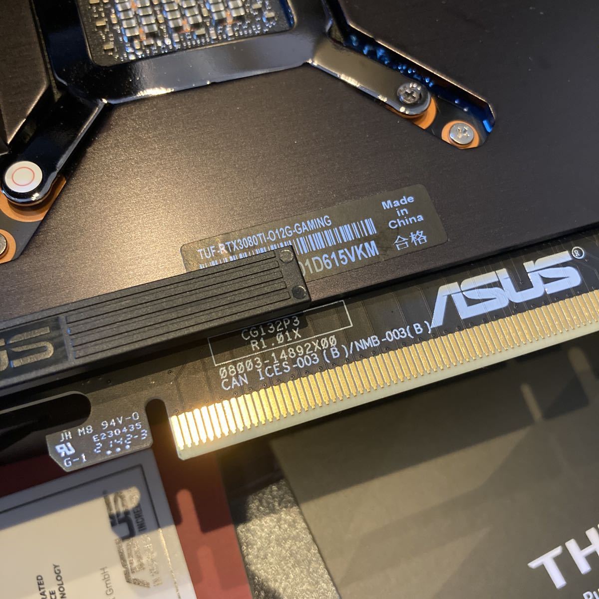 3枚セット売り ASUS Tek TUF Gaming NVIDIA GeForce RTX 3080 Ti GPU Tweak II TUF ...