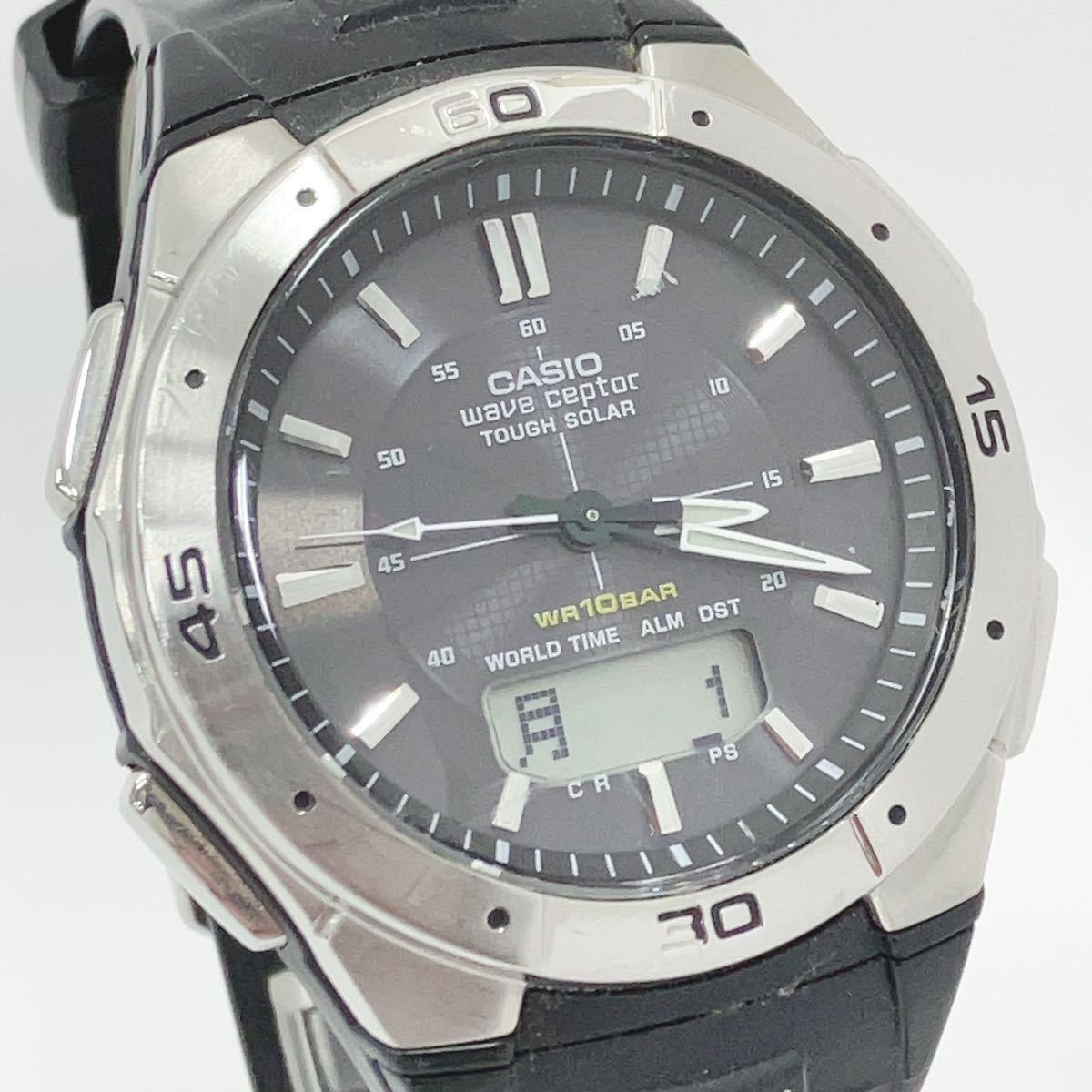 稼働品 CASIO カシオ wave ceptor ウェーブセプター 5052 WVA-470 タフソーラー メンズ腕時計 取説付き(TOUGH SOLAR)｜売買されたオークション情報 ...