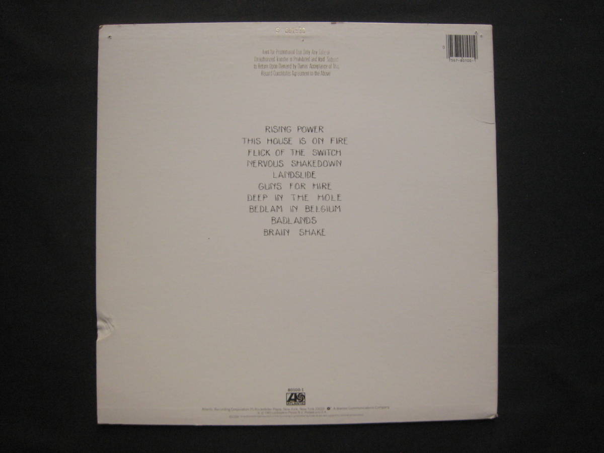 両面MASTERDISK 米プロモ盤 AC/DC - Flick Of The Switch 征服者 US PROMO 再生良好 TIMING STRIP GOLD STAMP(AC/DC ...